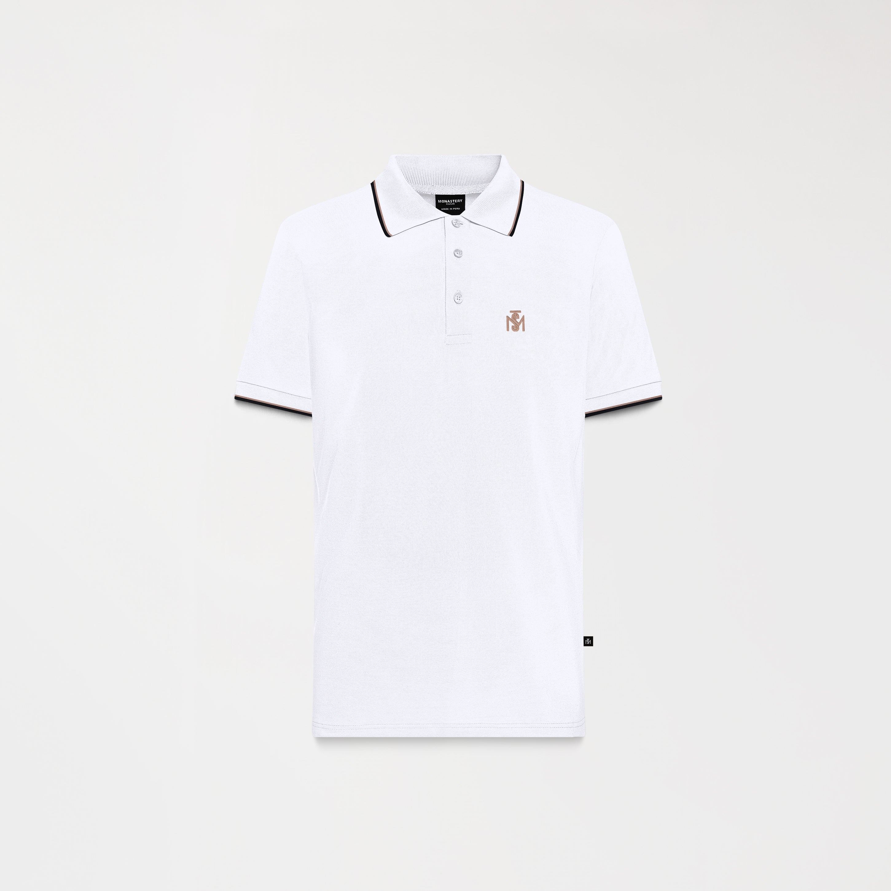 NOLAN POLO MEN WHITE – Monastery | Official Store